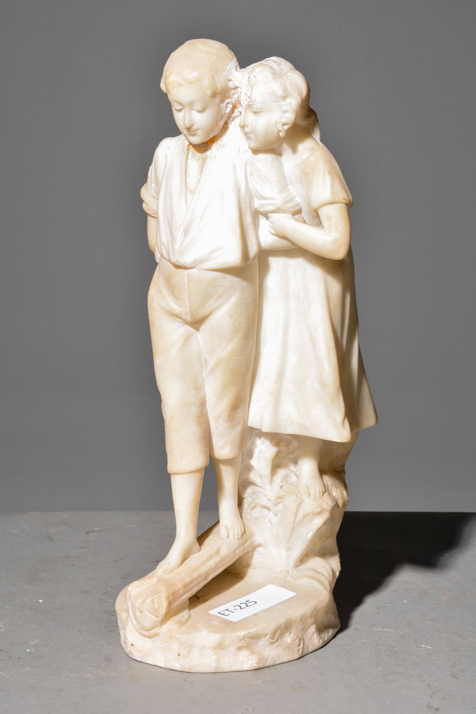 Stone Double Figure Statue Auction