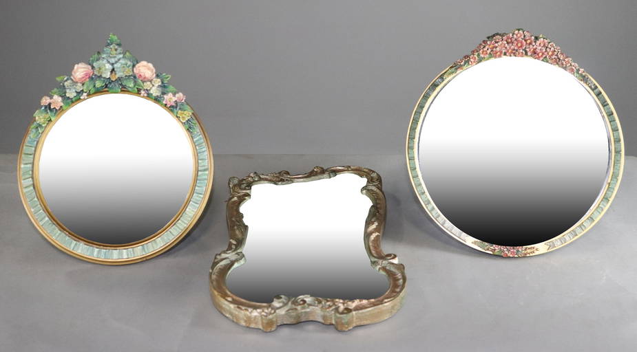 2 Barbola Mirrors & Atsonia Wall Mirror