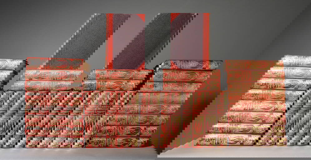 35 Red & Gold Books " Nordisk Familjebok