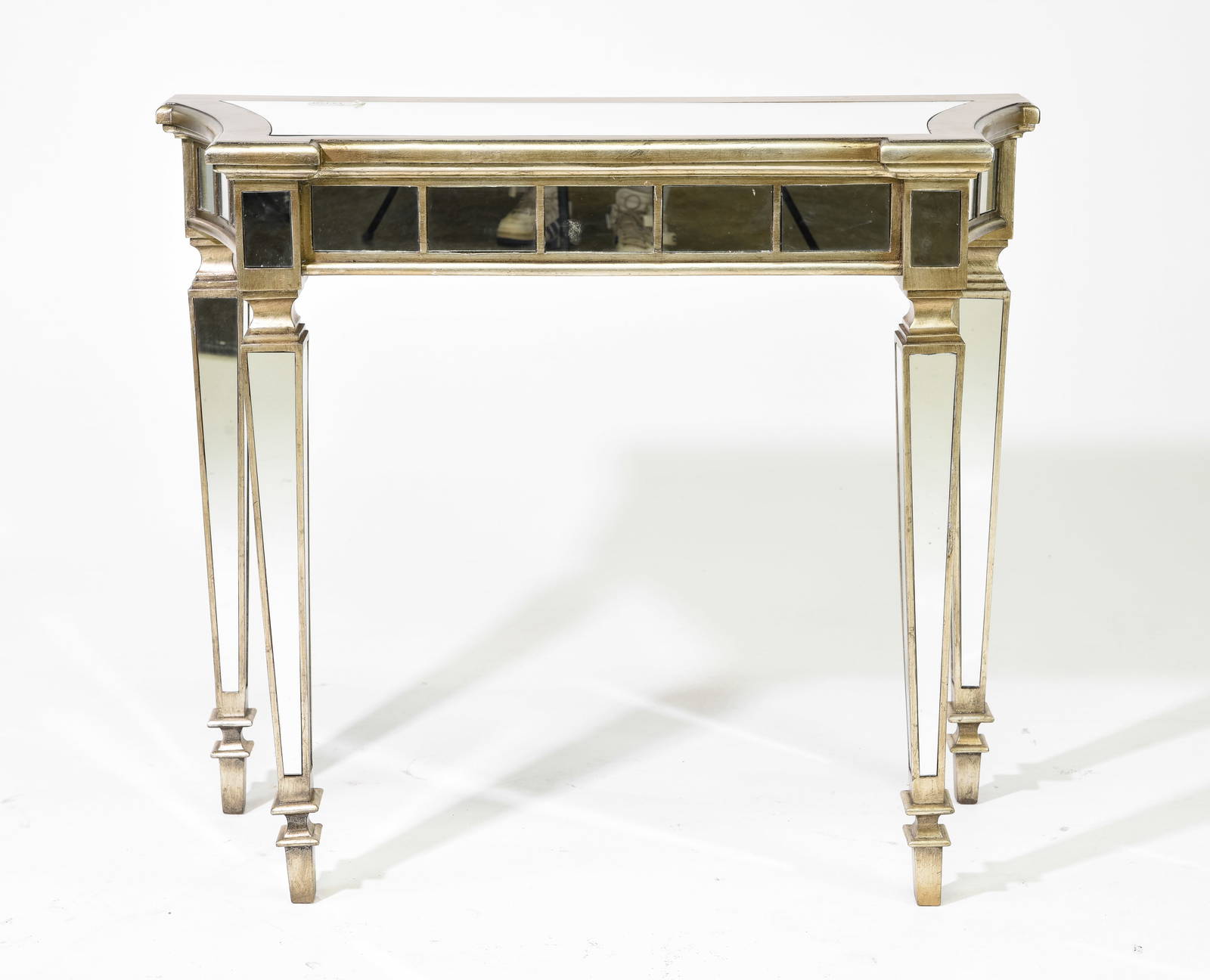 Modern Solid Wood Mirrored Console Table Auction