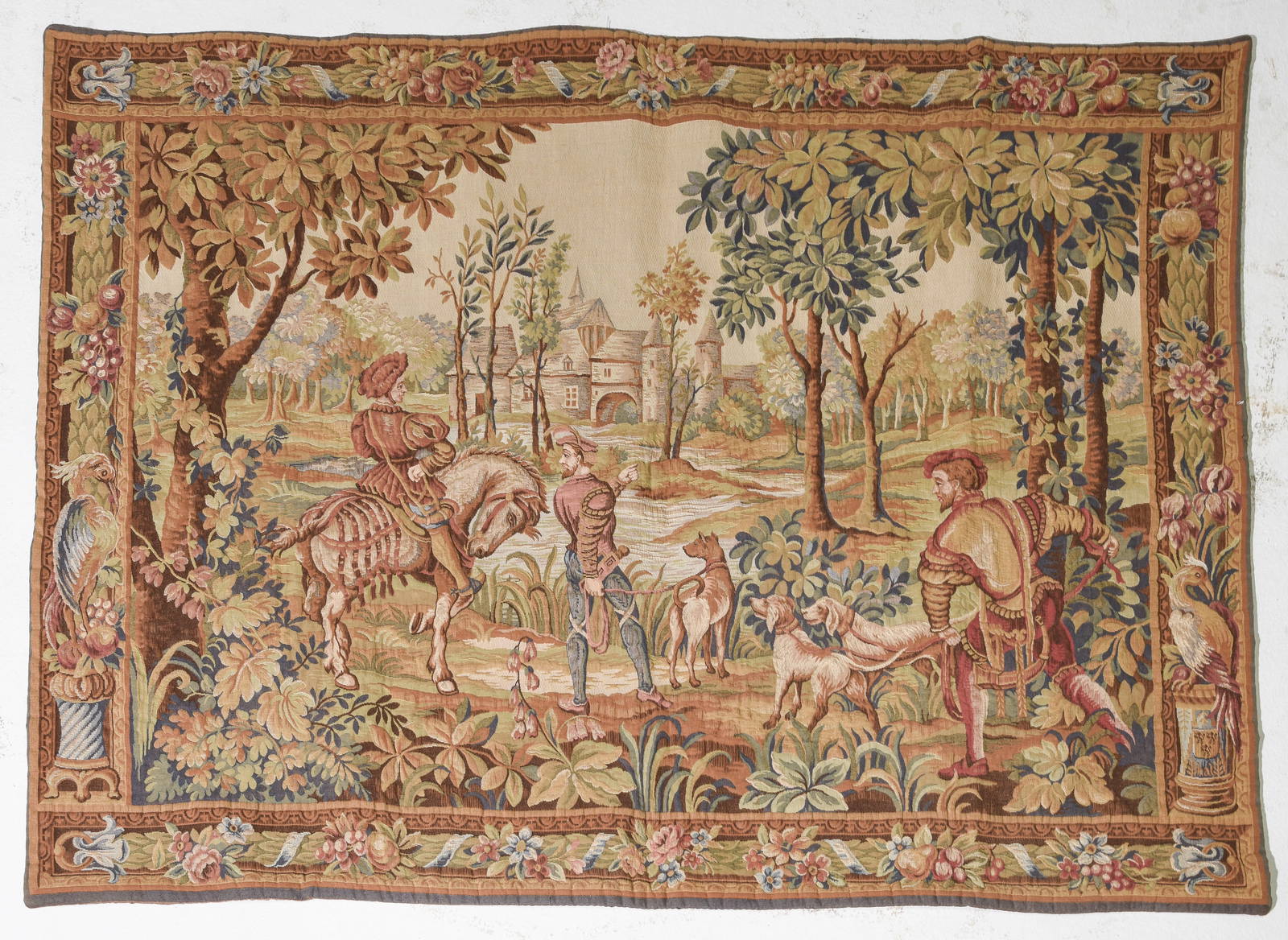 French Hunt Scene Tapestry Auction