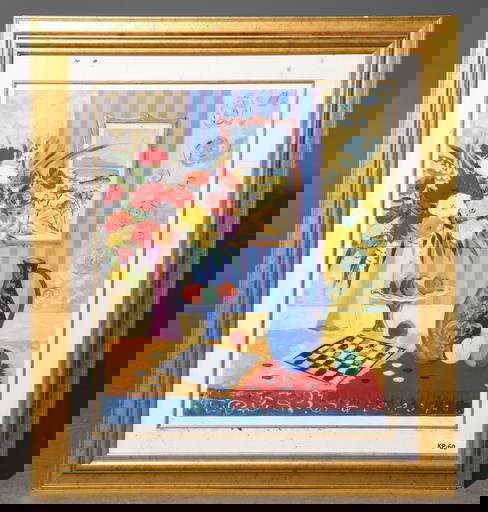 Jean Claude Picot Frame Serio Lithograph