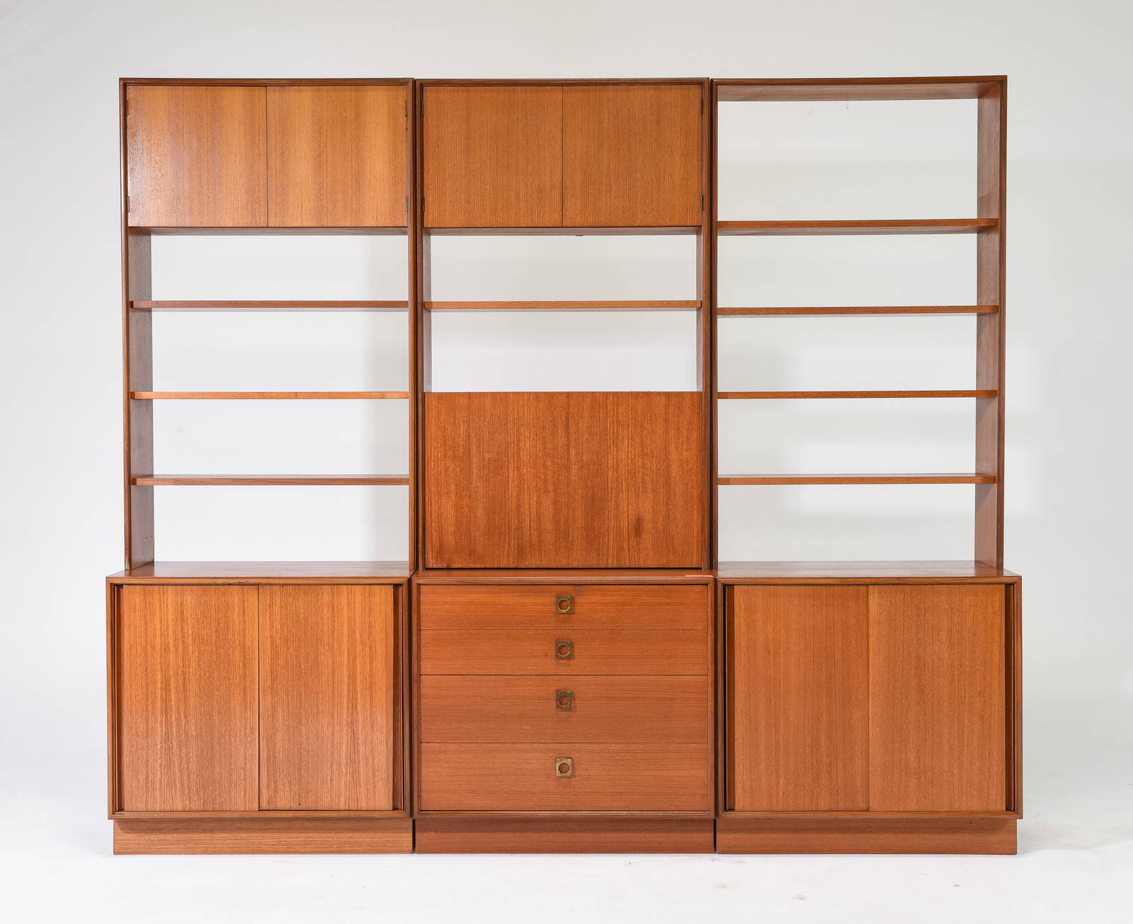 3 Mid Century Modern G-plan Bookcases / Wall Units Auction
