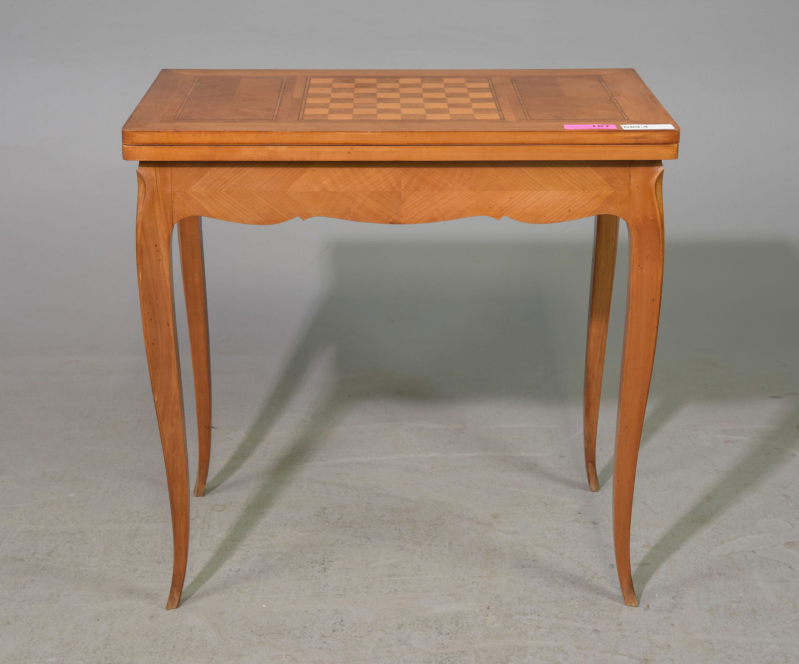 French Flip Top Game / Card Table Auction
