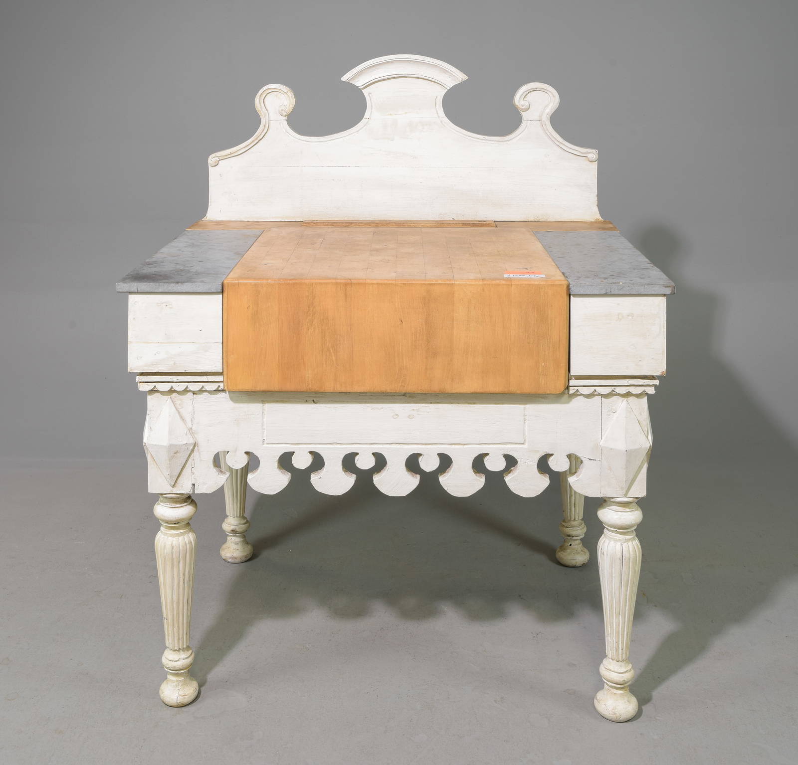 Continental Painted Butcher Block Auction