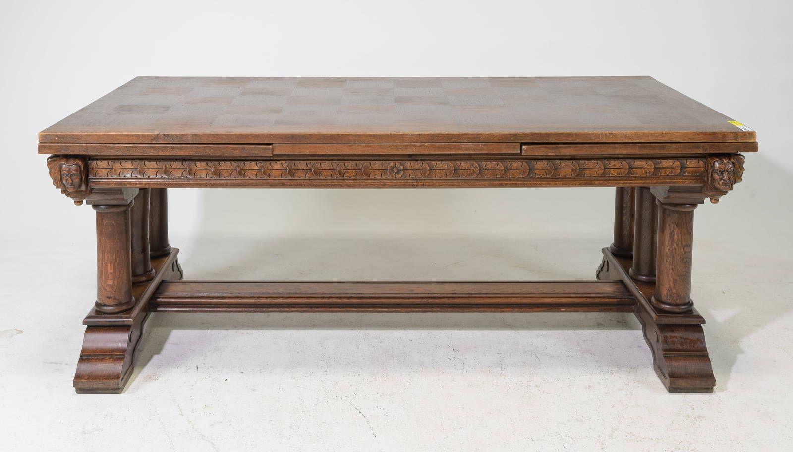 Renaissance Style Triple Baluster Base Table Auction