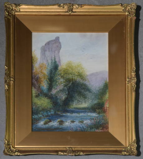 John Thorley Framed Watercolor C.1859 1933