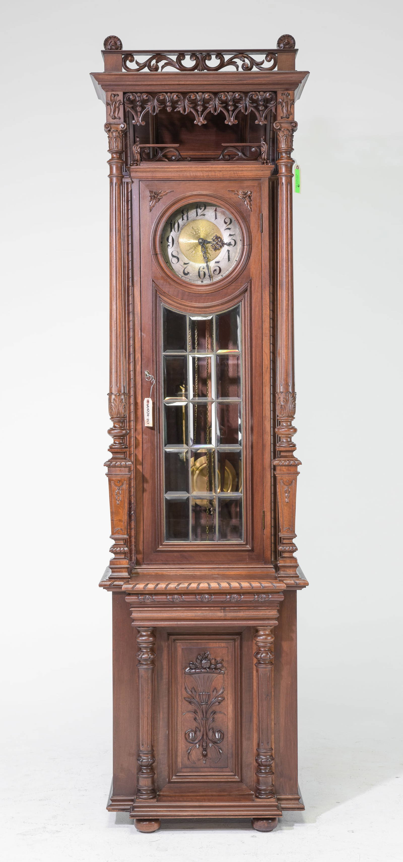 Renaissance Style Finely Carved Grandfather Clock Auction