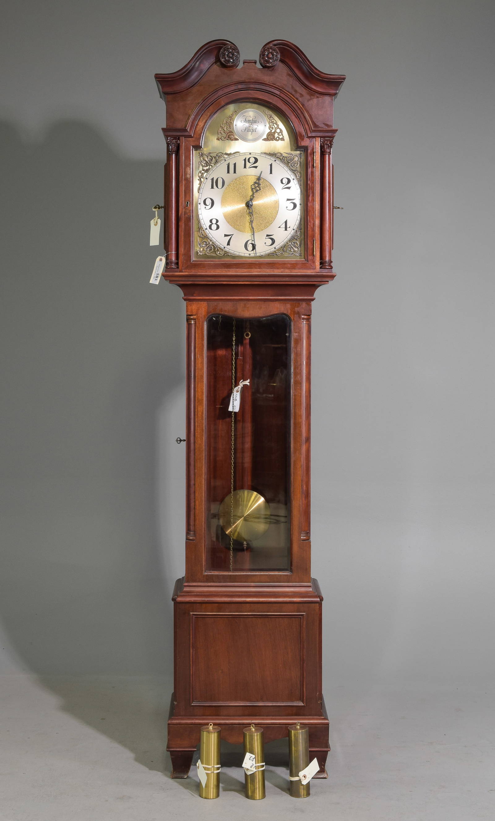 Danish Mahogany Grandfather / Longcase Clock Auction