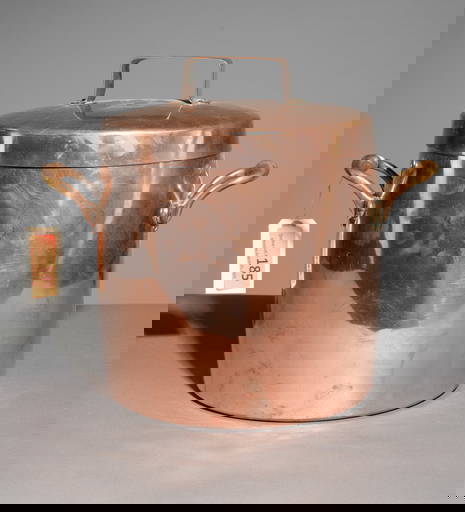 French Polished Copper Daubiere / Roast Pot #1