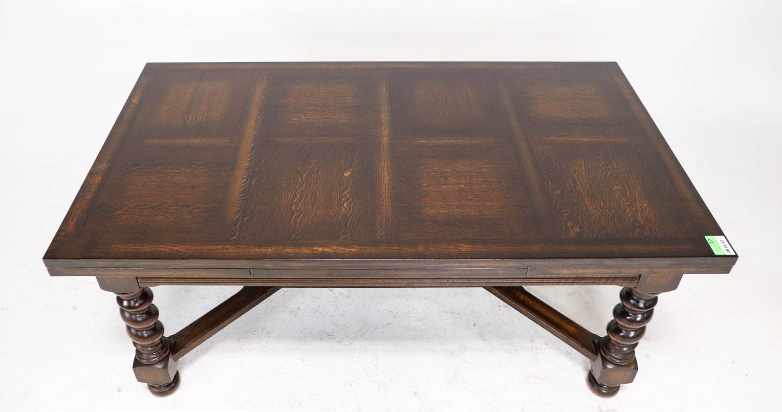 Louis Xiii Style French Twist Draw Leaf Table Auction