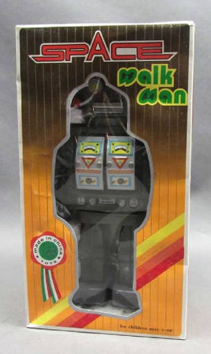 Space Walk Man Robot In Original Box Battery Op