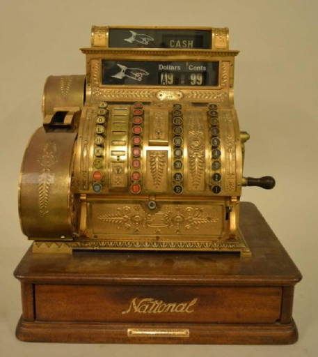 1914 Brass National Cash Register #442