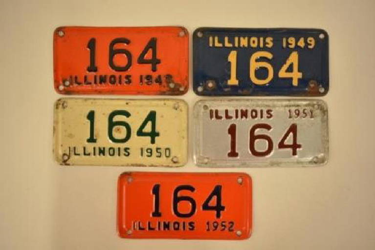 1948-1952 Illinois Motorcycle License Plates - Jan 13, 2018 | Kraft ...