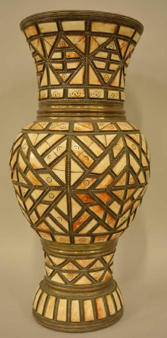 Large Moroccan Camel Bone Vase