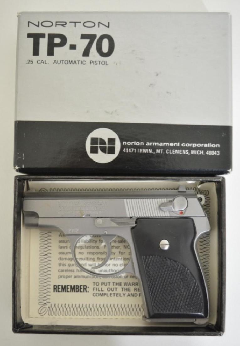 Norton Model Tp 70 .25 Cal. Semi Auto Pistol Mib