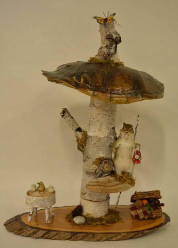 Full Body Chipmunk Under Turtle Shell Roof