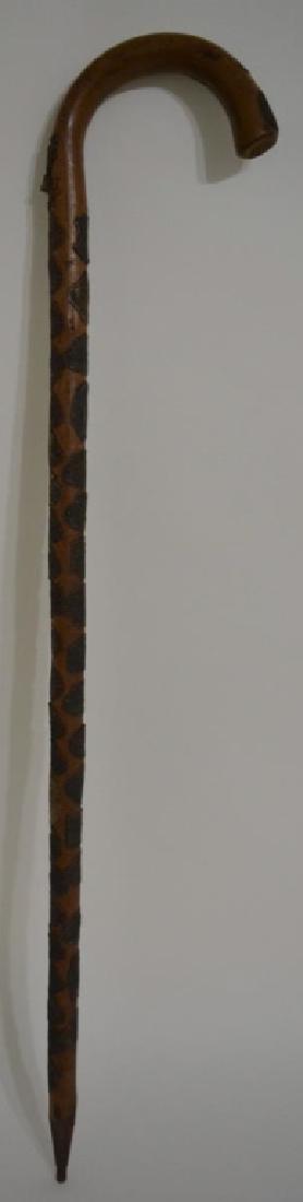 Pre Wwii Era German Walking Stick With 42 Badges