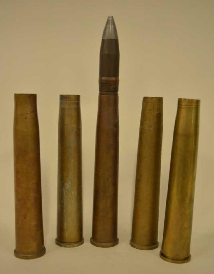 WWII Era US Military Naval 40mm Shell Casing Lot