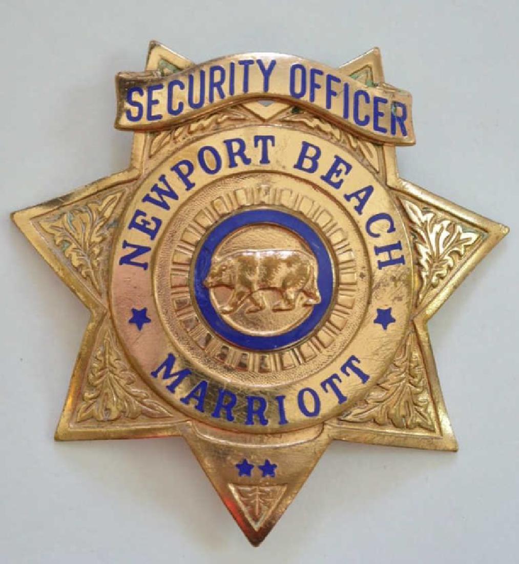 Obsolete Newport Beach Marriott Security Badge - Jan 11, 2019 | Kraft ...