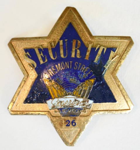 Obsolete Fremont Street Las Vegas Security Badge