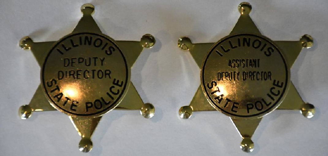 Pair Of Illinois State Police Badges