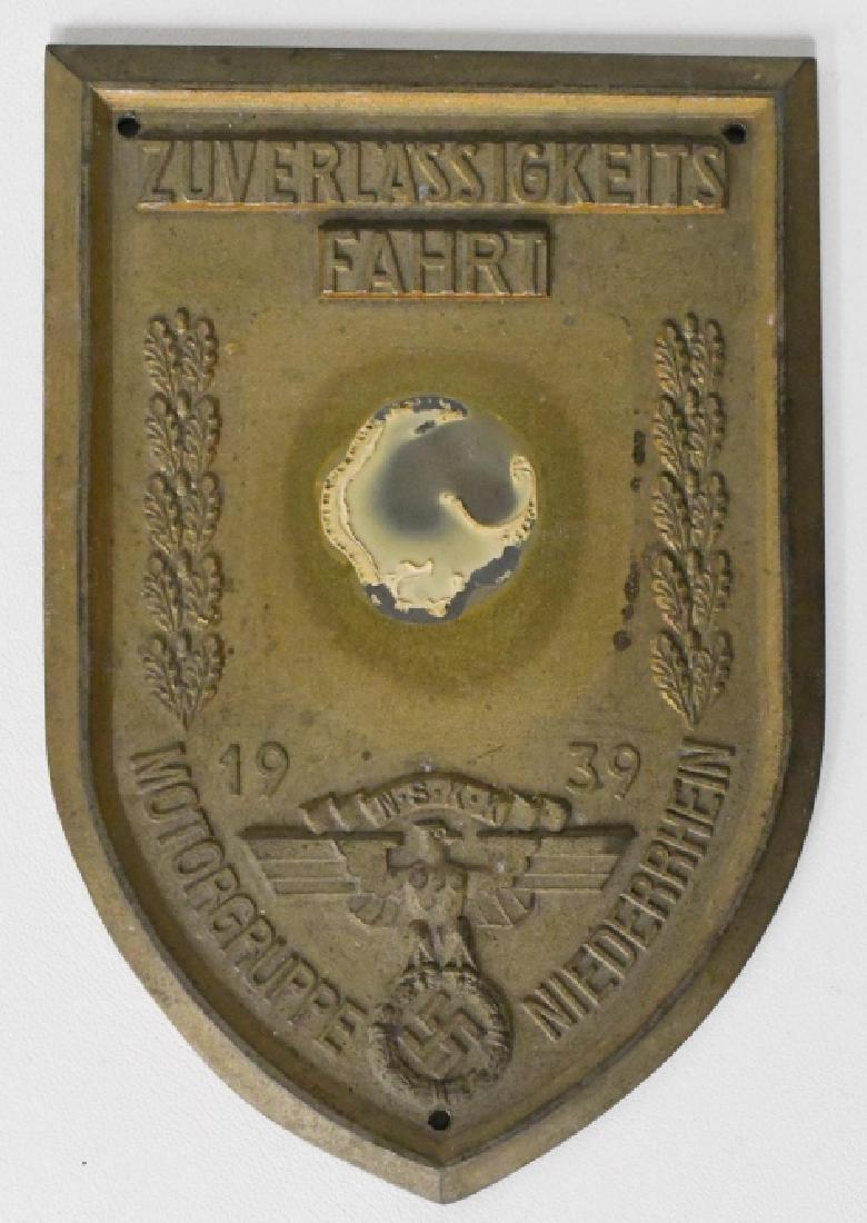 WWII 1939 German NSKK Motor Group Plaque