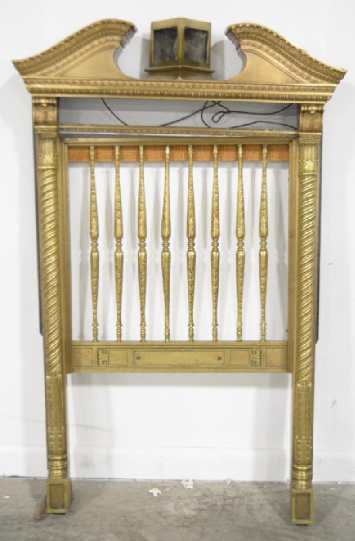 Vintage Brass Bank Teller Counter Gate