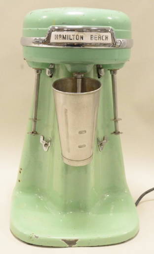 1930s 3 Station Milkshake Mixer Machine Green