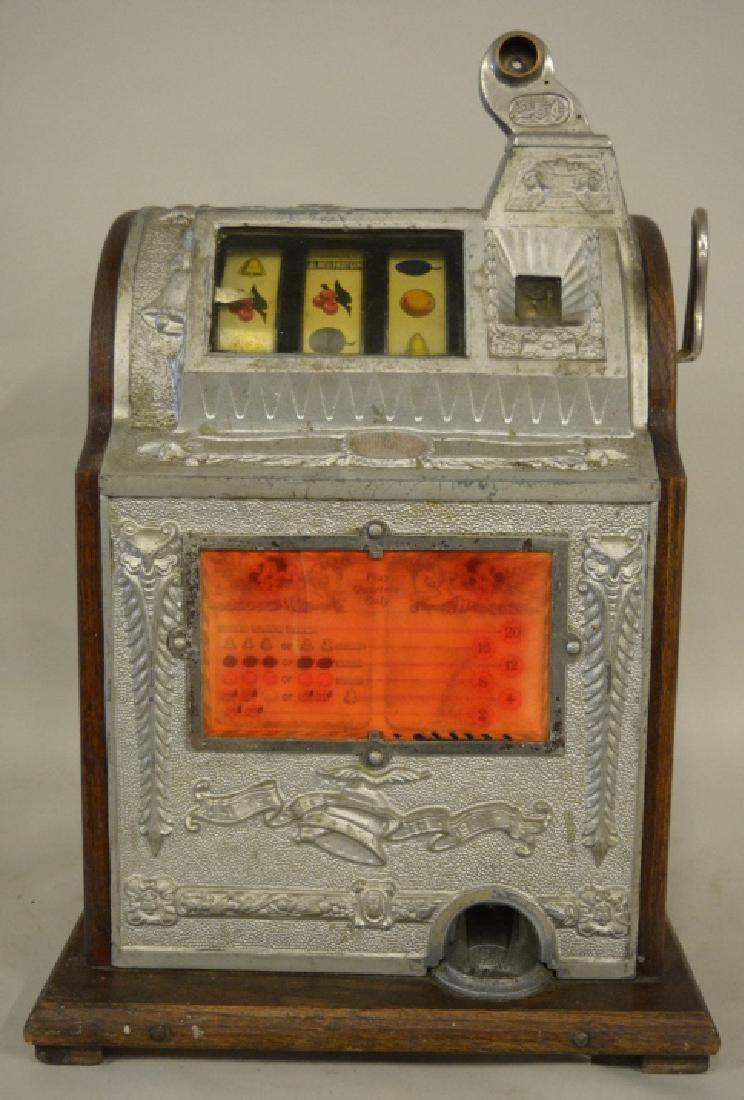 1920s Mills Operators Bell 25 Cent Owl Slot