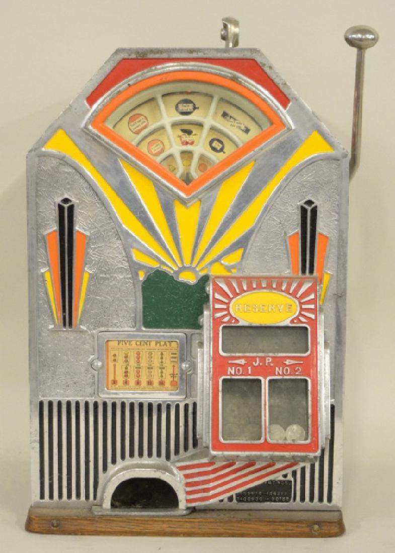 1930s Jennings " Little Duke" 5 Cent Wheel Slot