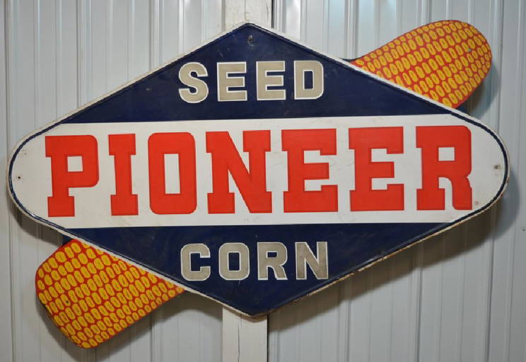 Large Sst Pioneer Corn Seed Advertising Sign