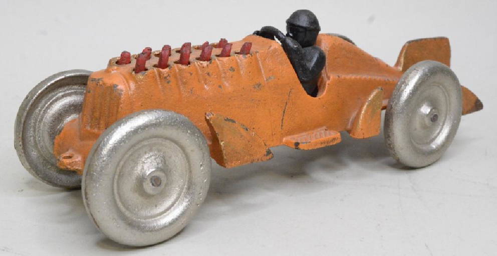 Hubley Cast Iron Racer With Moving Pistons