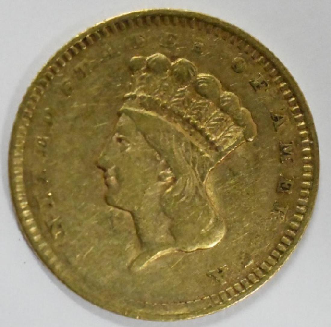 1856 $1 Indian Princess Dollar Gold Coin