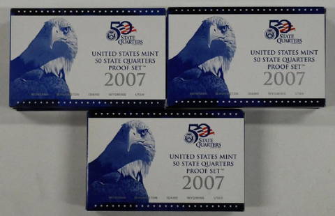 U.s Mint State Quarter Proof Sets