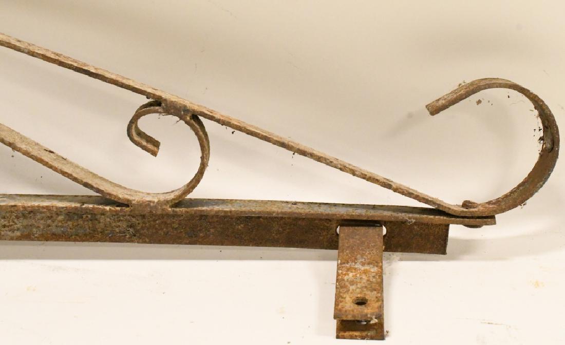 Vintage Wrought Iron Advertising Sign Bracket
