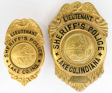 Badge Mount Set Sheriff, Police, Pistol, And Lone