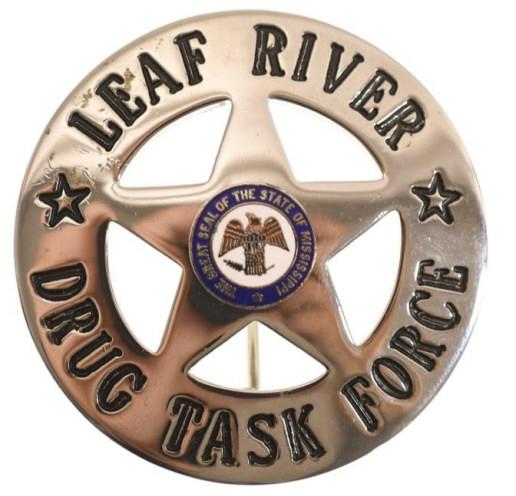 Leaf River Mississippi Drug Task Force Badge - Jan 09, 2020 | Kraft ...