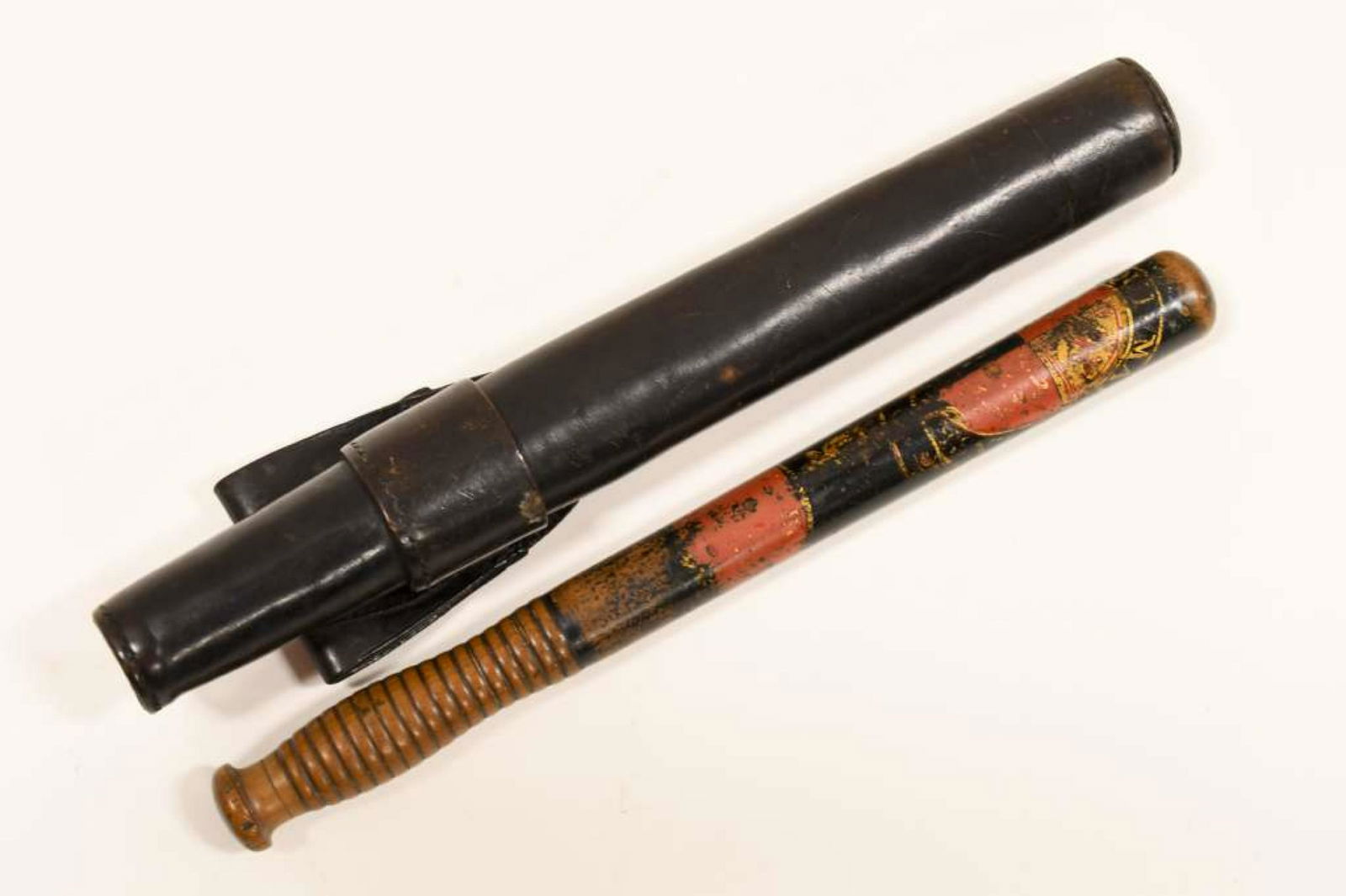 Early British Painted Truncheon In Leather Case - Jan 09, 2020 | Kraft ...