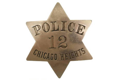 Chicago Heights Police Illinois Meter Maid Badge No. 2