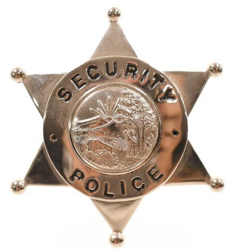 Obsolete Indiana Security Police Badge