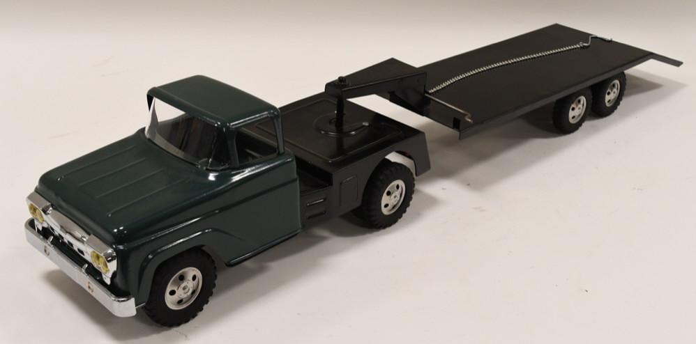 Custom Tonka Truck W/ Gooseneck Trailer