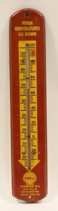 Original Tin Shell Furnace Oil Thermometer Sign - Jan 24, 2020 | Kraft ...