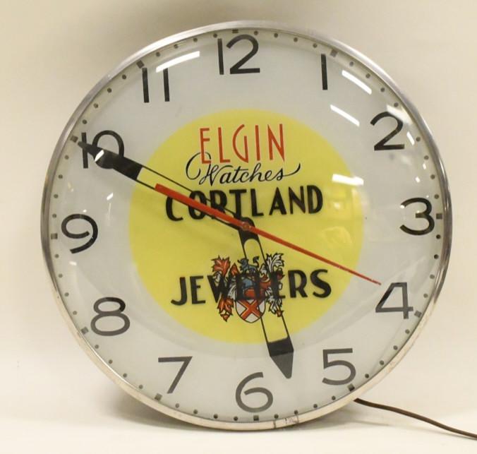 Elgin Watches Cortland Jewelers Lighted Adv Clock - Jan 24, 2020 ...
