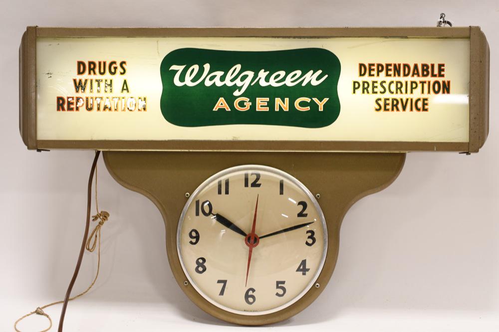 Vintage Walgreens Lighted Advertising Clock - Jan 24, 2020 | Kraft ...