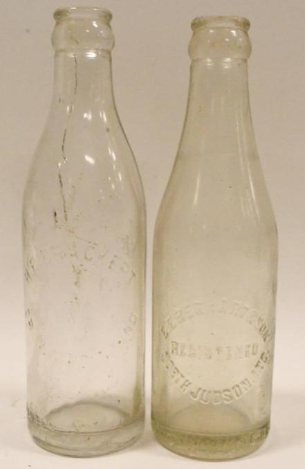 Vtg Crown Point & North Judson Indiana Soda Bottle