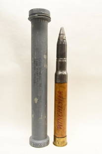 1948 Us Navy Artillery Shell 3 In 50 Cal Cut Shell