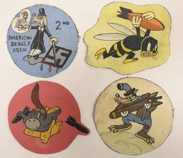 Wwii Usaaf Bomber Squadron Flight Jacket Patches