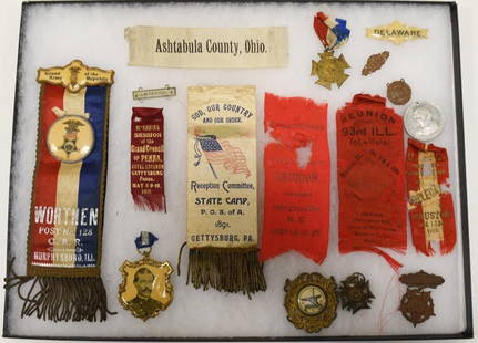 Civil War Gar Medal & Ribbon Reunion Collection