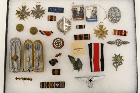 Lot Of German Nazi Military Pins Badges.